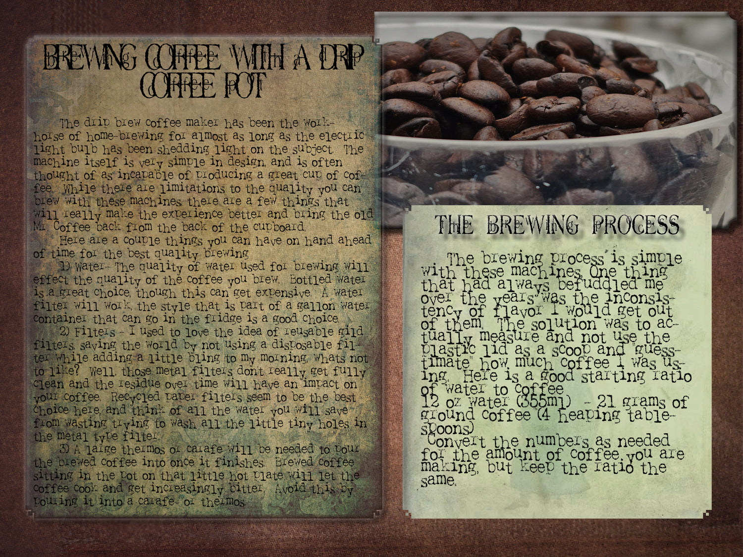 Brewing with a Drip Coffee Machine – Old Scratch